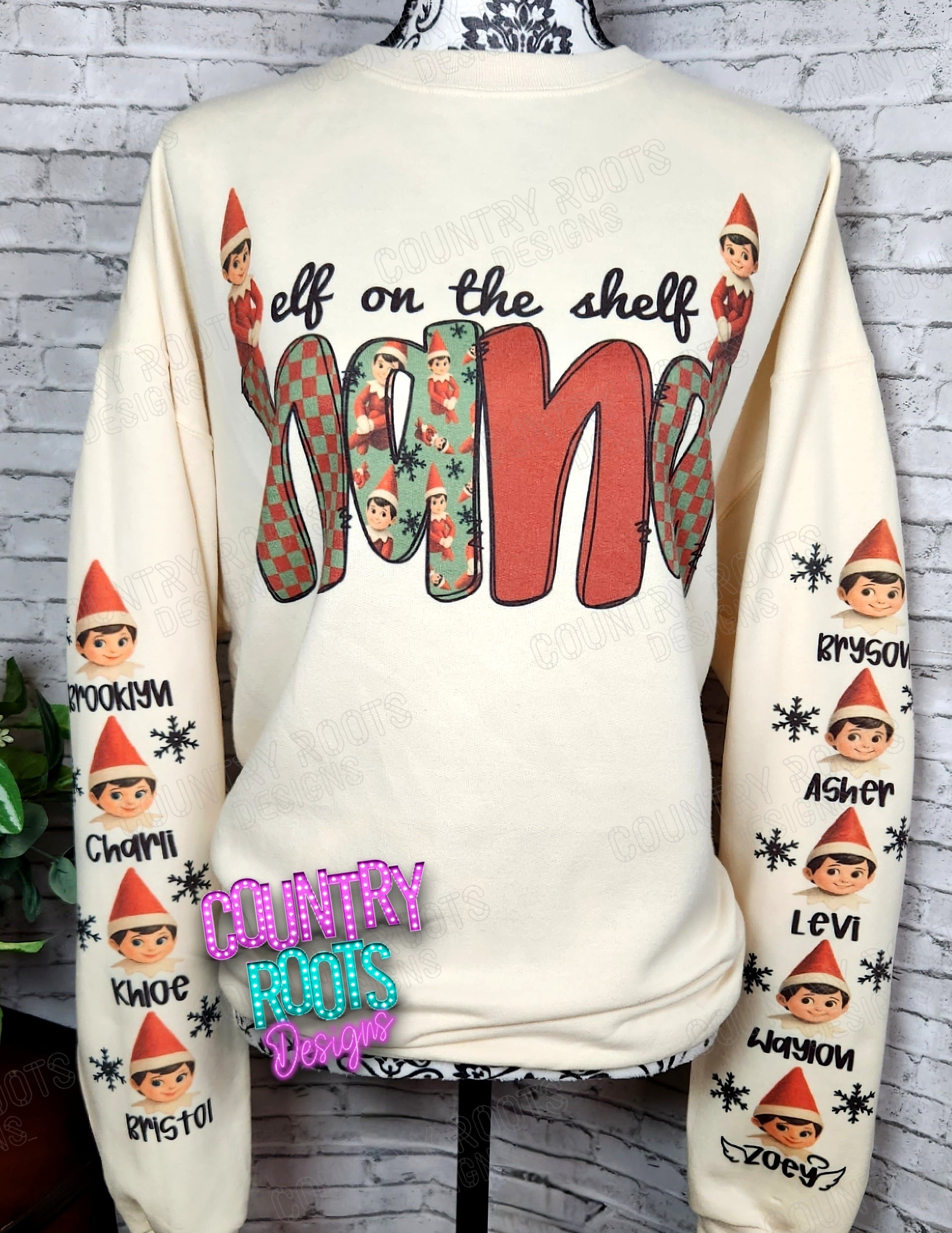 Elf On The Shelf "NAME" -Personalized – Country Roots Designs